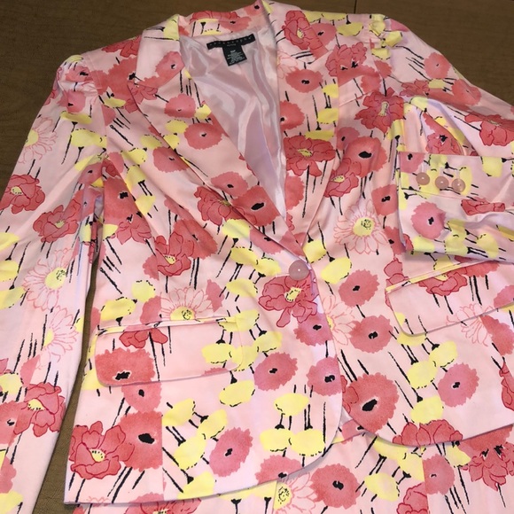 Apostrophe | Skirts | Apostrophe Pink Floral Blazer Jacket Skirt Set P ...